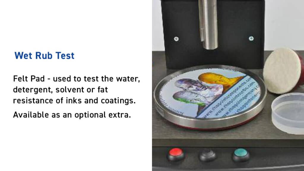 Hanatek Rub & Abrasion Tester (RT4) - Rhopoint Instruments