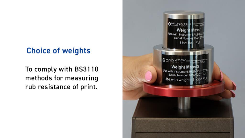 Hanatek Rub & Abrasion Tester (RT4) - Rhopoint Instruments